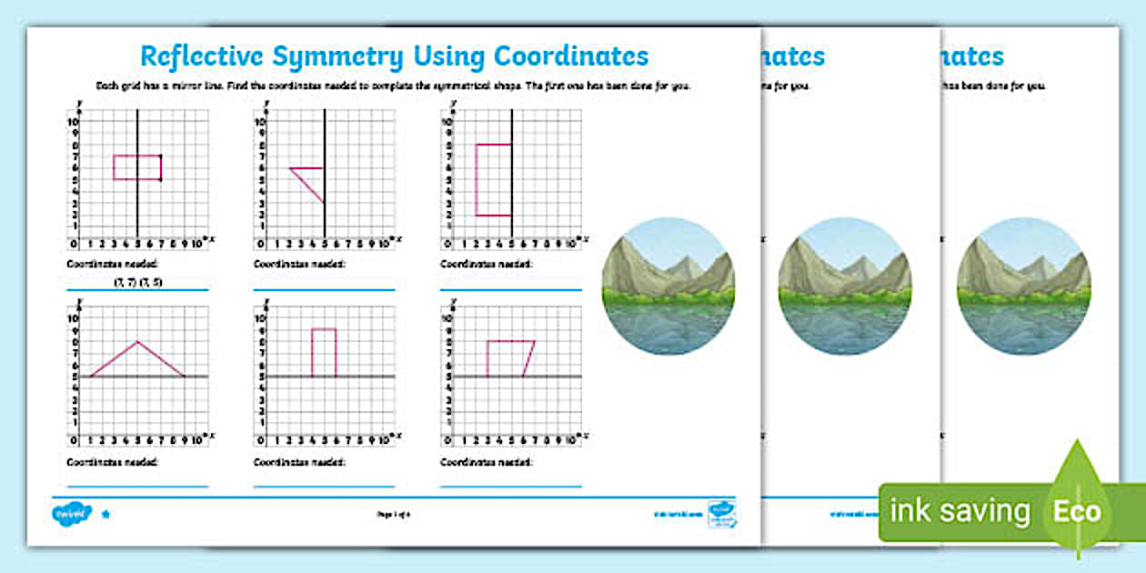 👉 Year 4 Geometry: Reflective Symmetry Using Coordinates